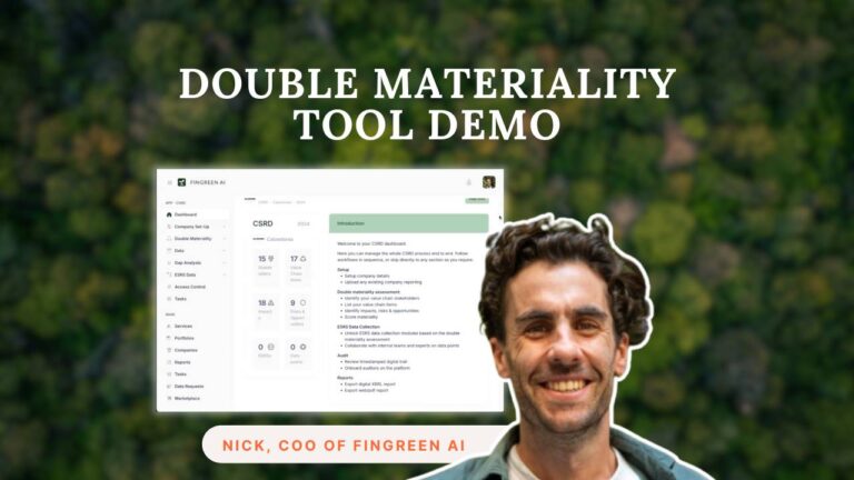 Webinar: Double Materiality Tool Demo